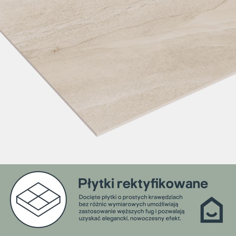 Gres Provel GoodHome 60 x 60 cm sand 1,48 m2