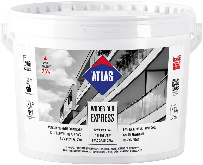 Hydroizolacja Atlas Woder Duo Express 12 kg | Majsterkowanie w Castoramie
