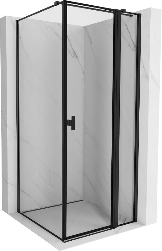 Kabina prysznicowa uchylna Mexen Mist T czarna 110x110 cm 1 szt. | Majsterkowanie w Castoramie