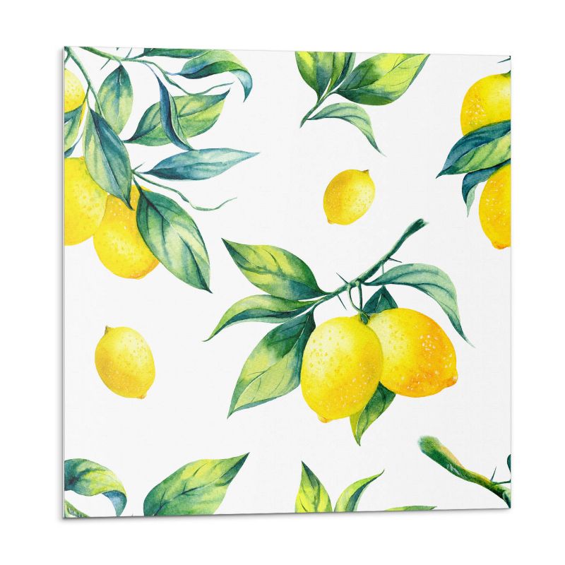 Kafelki samoprzylepne Wallfluent 30x30 cm Motyw cytryn i zielonych ...