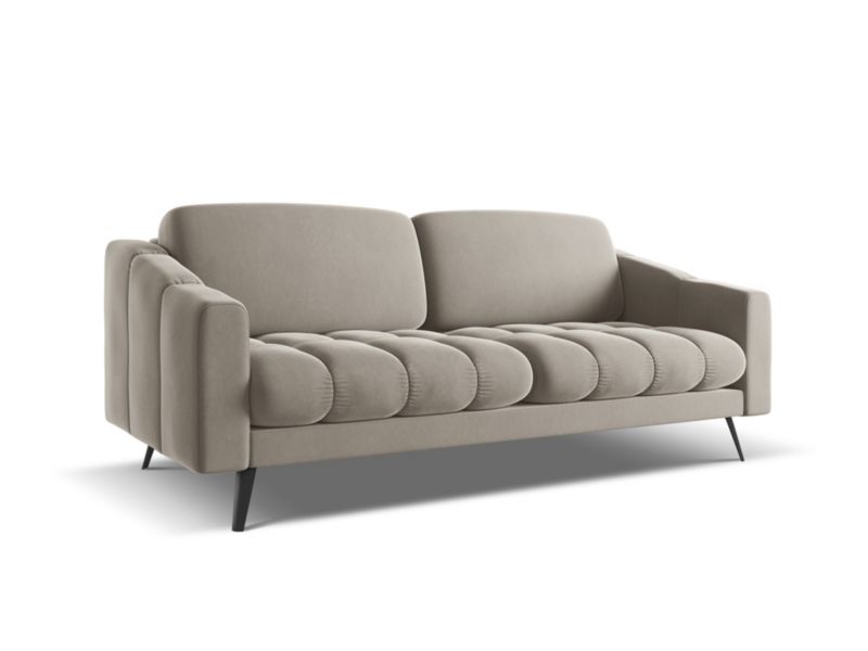 Kanapa 3-osobowa LaMiaSofa ROMA z tkaniny welwetowej 202x95 cm kreci 1 szt.