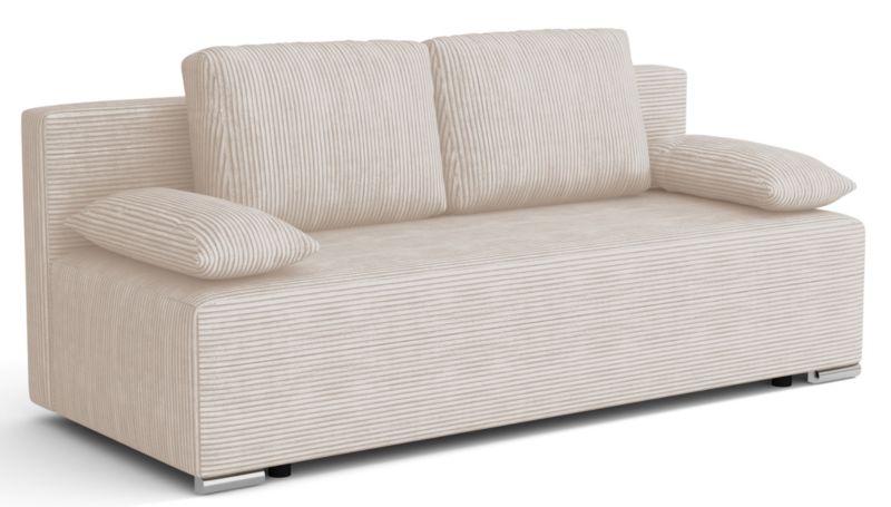 Kanapa rozkładana Bonni Lunera 2 sztruks kremowy 1 szt ...