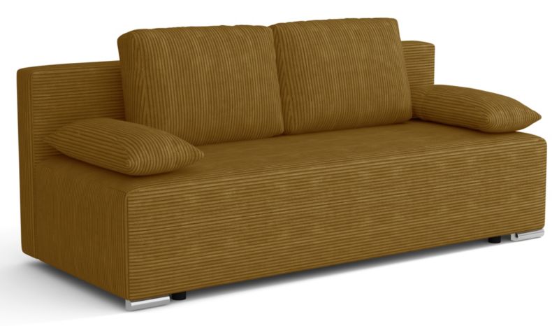 Kanapa rozkładana Bonni Lunera Prima 2 sztruks złota 1 szt ...