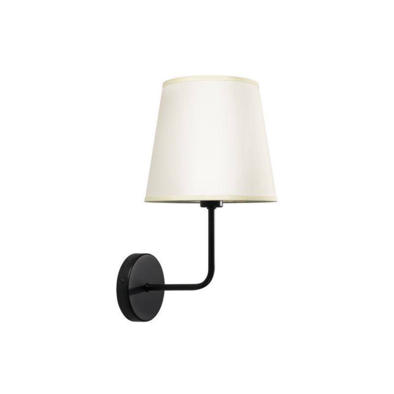 Kinkiet ścienny Candellux Pasteri czarno-beżowy 1 x E14 x 40W IP20 wym ...