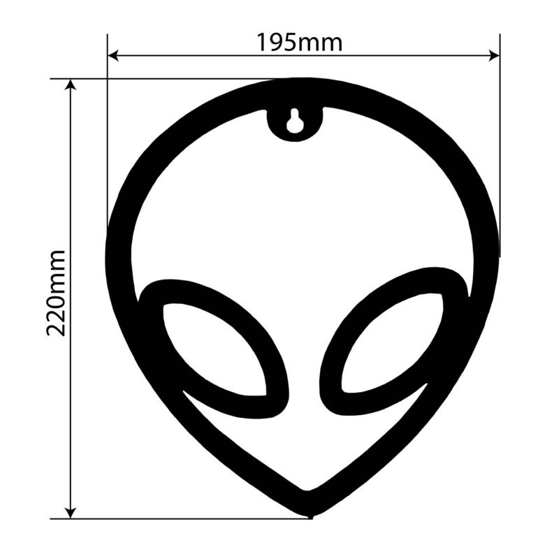 Kinkiet LED Goldlux neon Alien USB