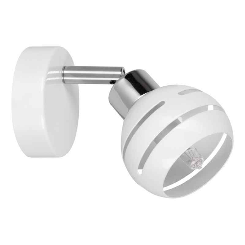 Kinkiet SPOT Light 1xG9 Max.28W Kompozycja Chromu i Bieli w Klasycznym Stylu, Polski Producent ...