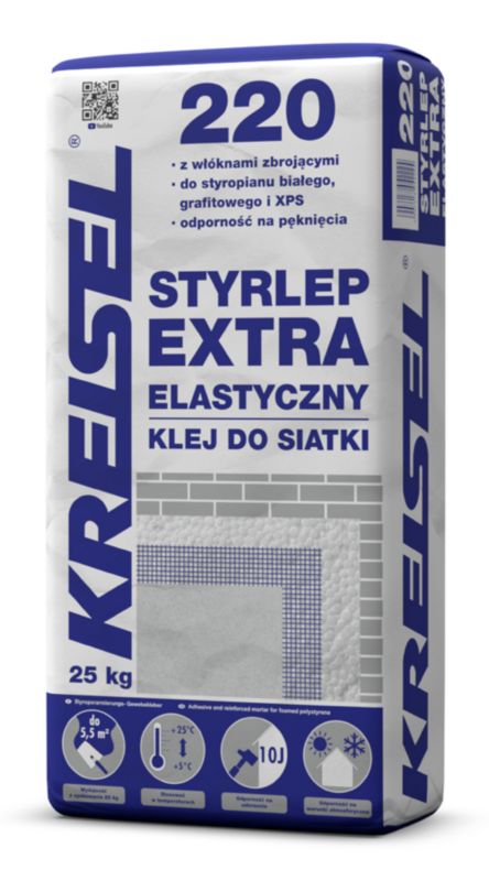 Klej do siatki elastyczny Kreisel Styrlep Extra 220 25 kg | Majsterkowanie w Castoramie