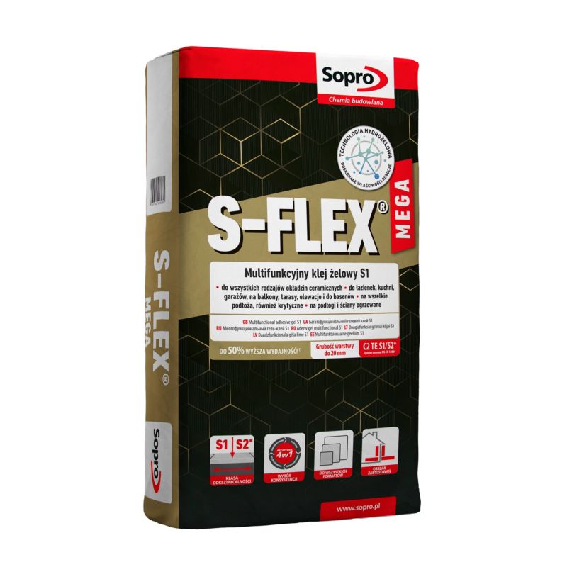 Klej Sopro S-Flex 208 Mega hydrożelowy 22,5 kg