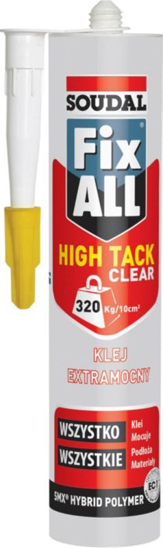 Klej Soudal Fix All High Tack 290 ml transparentny | Majsterkowanie w Castoramie