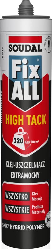 Klej-uszczelniacz Soudal Fix All High Tack biały 290 ml | Majsterkowanie w Castoramie