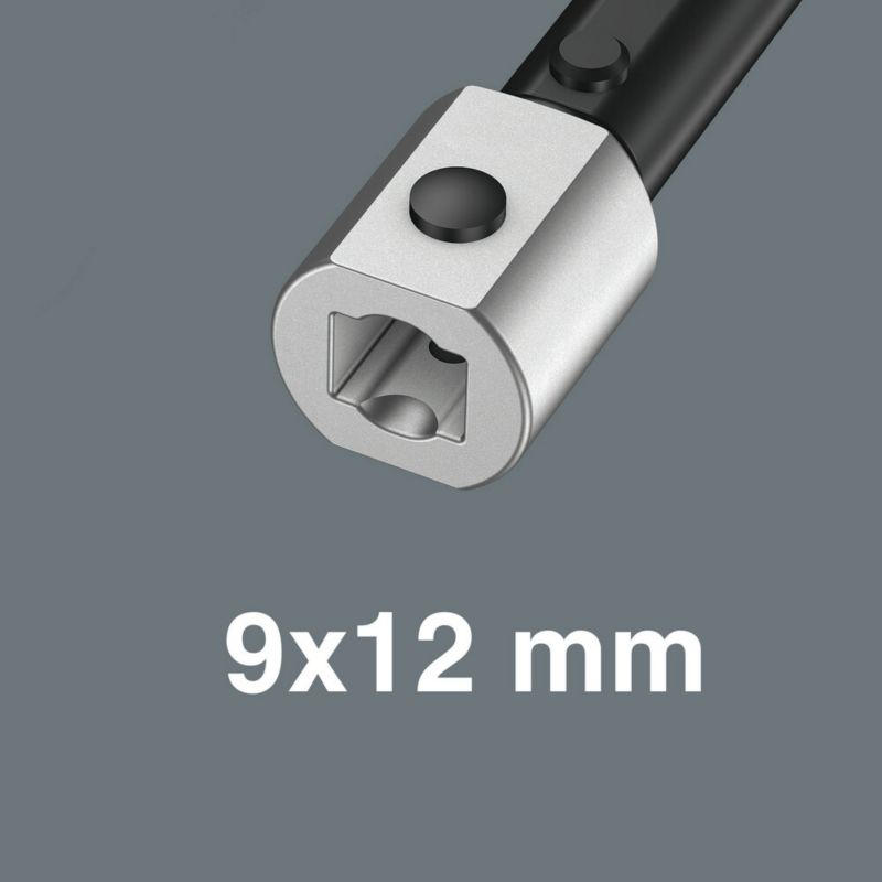 Klucz płaski wtykowy Wera, 9x12 mm, 9x12 x 10 x 39 mm, 05078603001, 1szt.