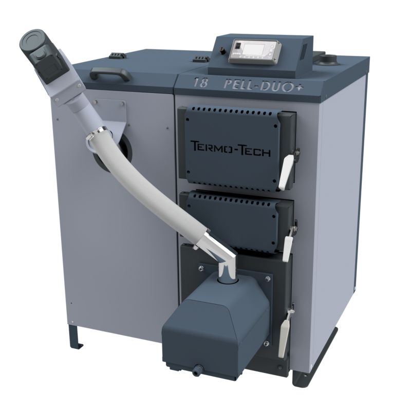 Kocioł na pellet Termo-Tech Pell-Duo 18 kW lewy | Majsterkowanie w ...