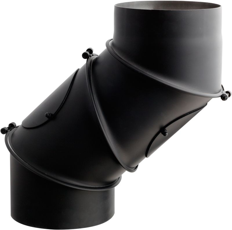 Kolano nastawne 160 mm Darco 4-segmentowe czarne | Majsterkowanie w Castoramie