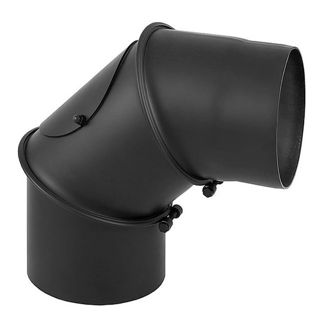 Kolano nastawne 160 mm Darco czarne 0-90 stopni