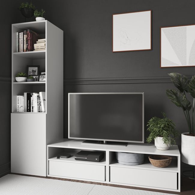 Korpus GoodHome Atomia 45 x 187,5 x 50 cm biały