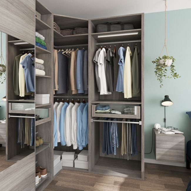 Korpus GoodHome Atomia 58 x 225 x 100 cm dąb szary