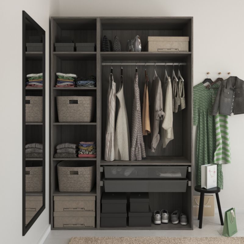 Korpus GoodHome Atomia 58 x 225 x 100 cm dąb szary