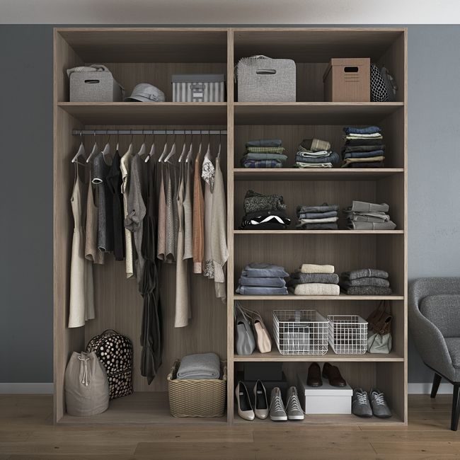 Korpus GoodHome Atomia 58 x 225 x 100 cm dąb