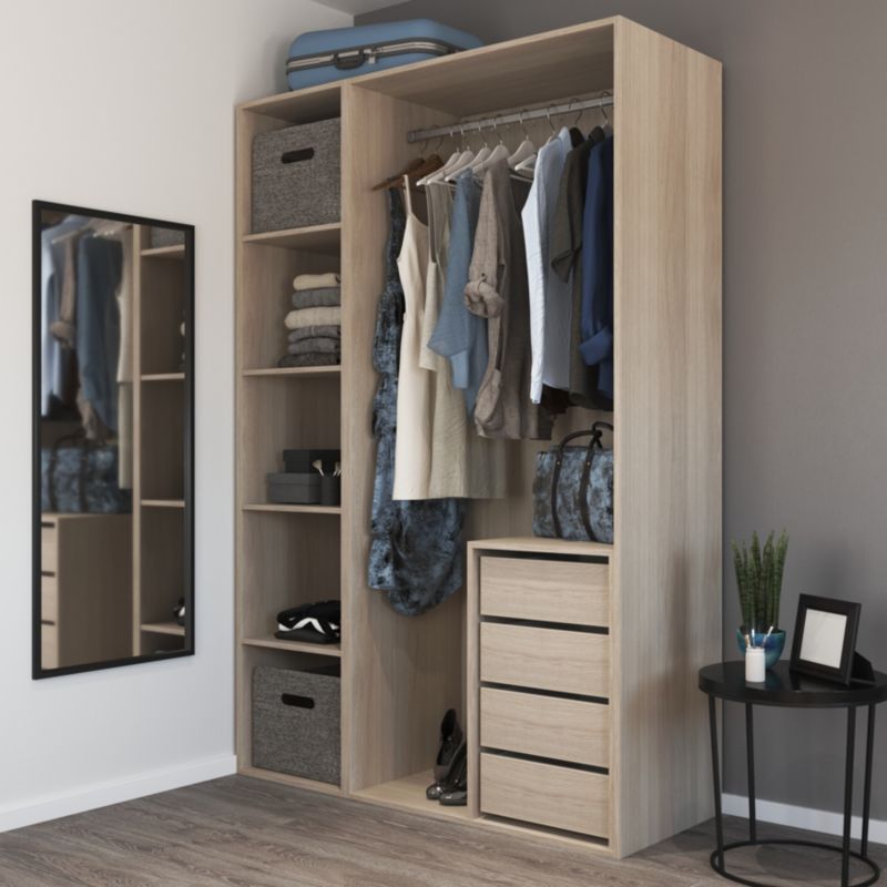 Korpus GoodHome Atomia 58 x 225 x 100 cm dąb