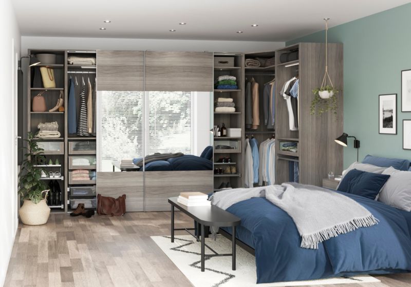 Korpus GoodHome Atomia 58 x 225 x 75 cm dąb szary