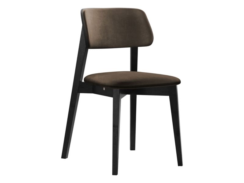 Krzesło MIRJAN 24 tapicerowane KT63/C czarny/ciemny 1 szt. | Majsterkowanie w Castoramie