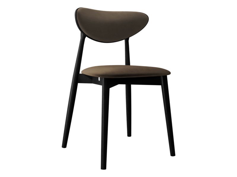 Krzesło MIRJAN 24 tapicerowane KT65/C czarny/ciemny 1 szt. | Majsterkowanie w Castoramie