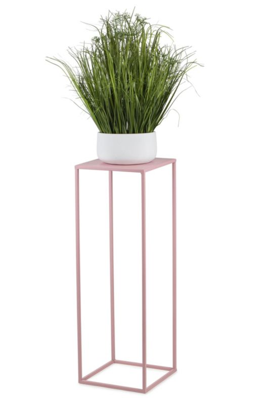 Kwietnik stojący HowHomely Metalowy Różowy 24x70 cm
