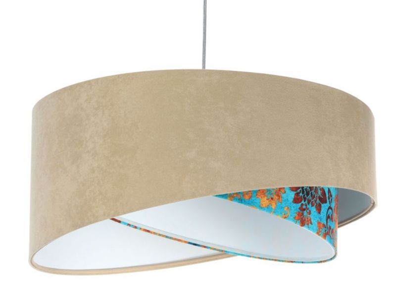 Lampa Bps Koncept wisząca EMBLEM beżowa/biała 1 szt