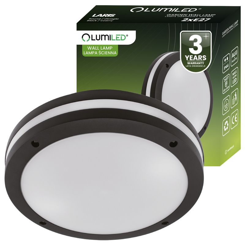 Lampa Ogrodowa Lumiled Zewnętrzna Ścienna Kinkiet Elewacyjny do LED 2x ...