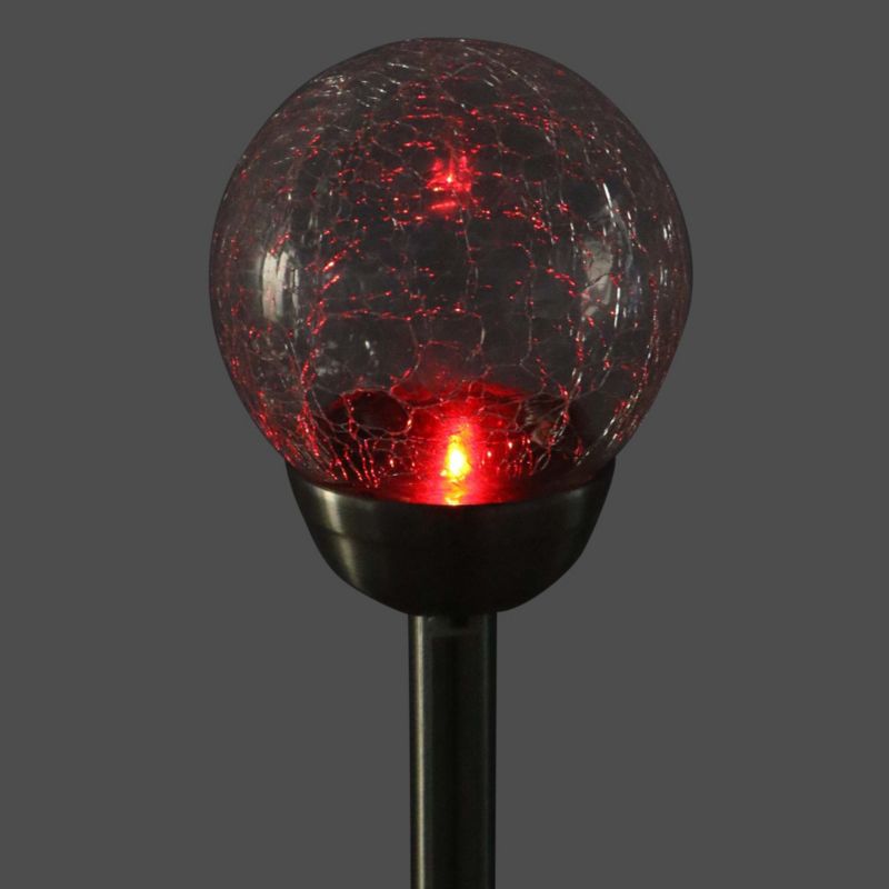 Lampa ogrodowa solarna LED Blooma 5000 K pęknięte szkło