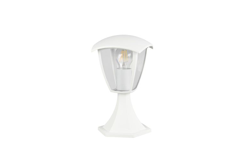 Lampa ogrodowa stojąca niski lampion Trio VENTA biała 1xE27x10W IP44 ...
