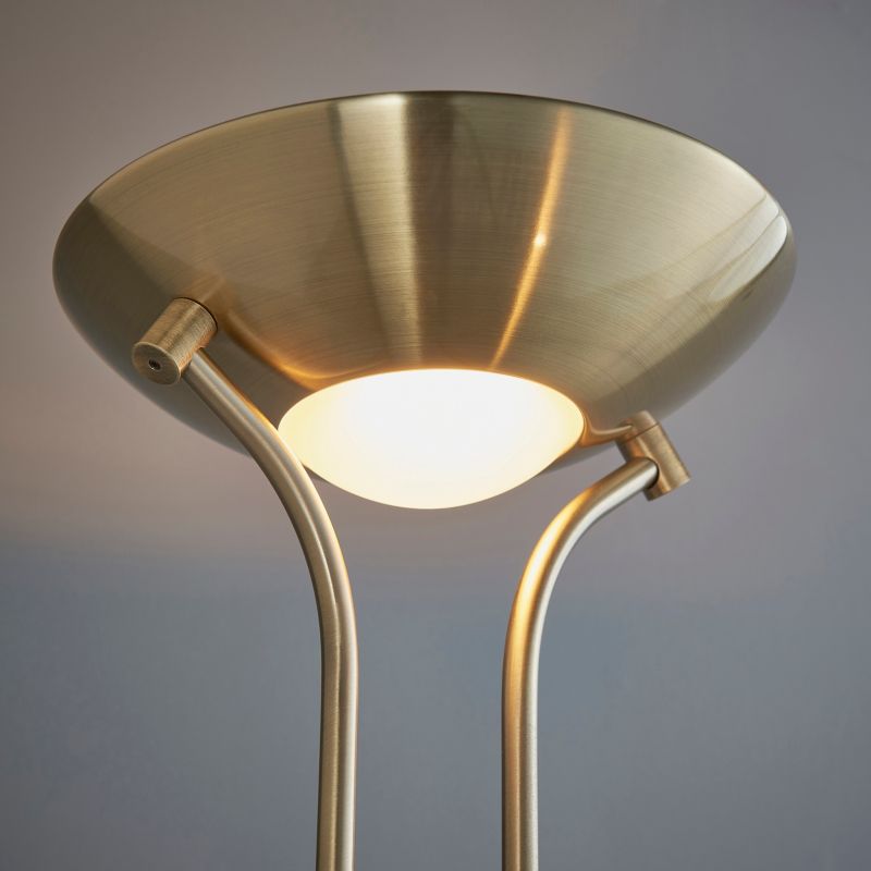 Lampa stojąca lampka do czytania Endon ROME antyczna mosiężna ...