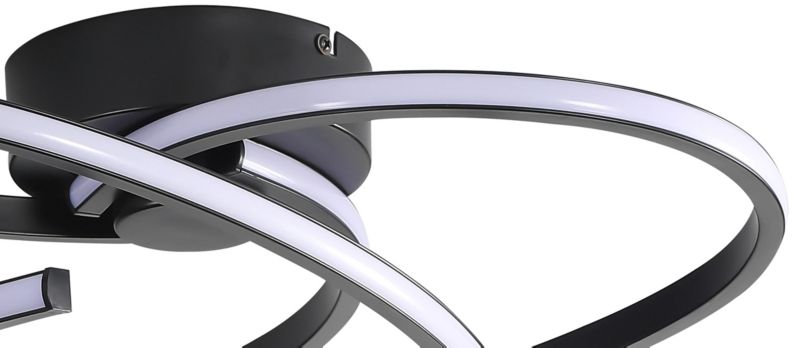 Lampa sufitowa LED GoodHome Samana 2100 lm 3000 K czarna DIM ...