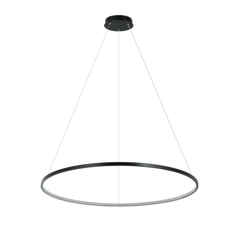 Lampa wisząca Light Prestige Ring 80 cm czarna LED CCT 1 szt ...