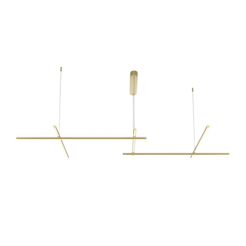 Lampa wisząca Maytoni Radiance 8975 złota nowoczesna wbudowany LED 80W ...