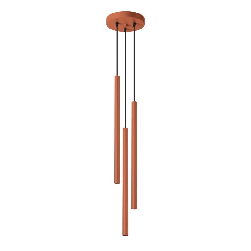Lampa wisząca Sollux Lighting Pastelo 5150 ochra czerwona nowoczesna ...