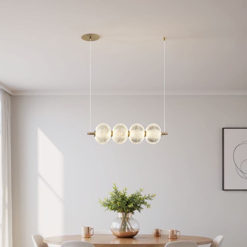 Lampa wisząca LED Lazie - 4 3000 K złota