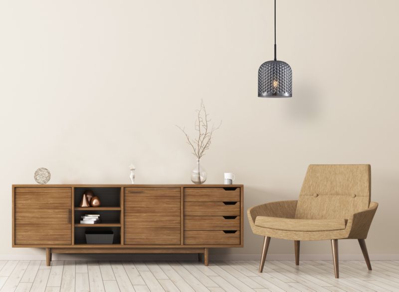 Lampa wisząca Renti 1 x E27 smoke