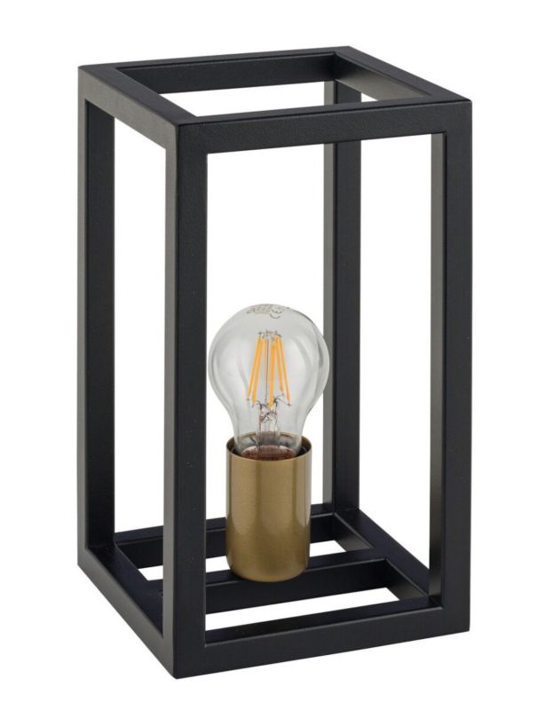 Lampka stołowa Sigma Lighting Vigo czarno-złota 1 x E27 x 15W IP20 wym ...