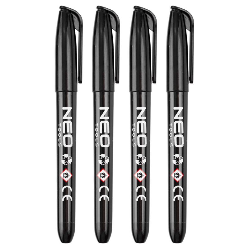 Marker permanentny NEO TOOLS budowlany, czarny, permanentny ...