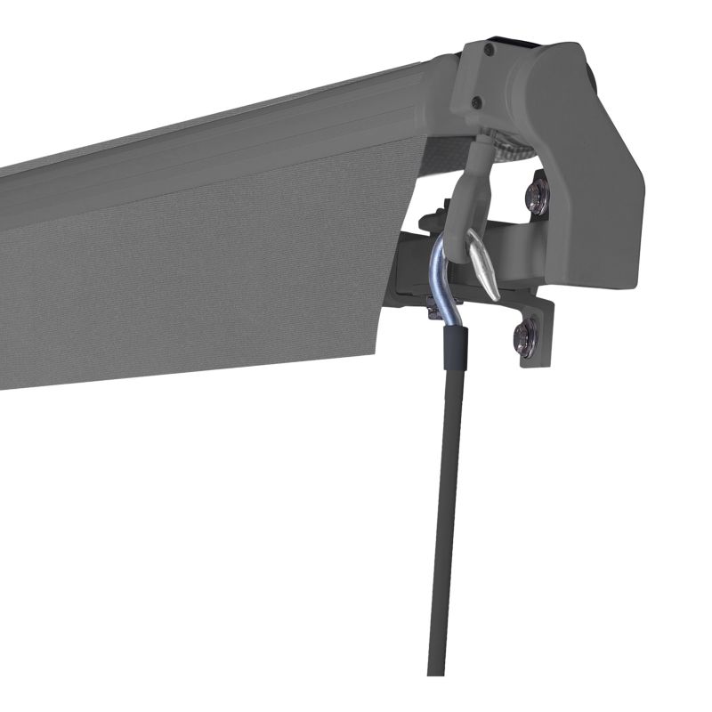 Markiza Klikstrom 4 x 3 m ręczna bez kasety szara | Majsterkowanie w Castoramie