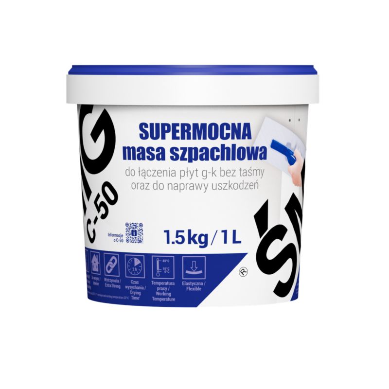 Masa szpachlowa Śmig C-50 1,5 kg | Majsterkowanie w Castoramie