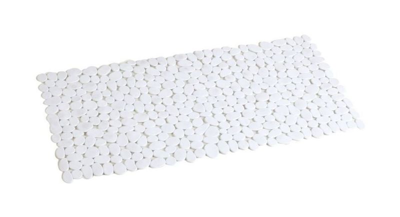 Mata antypoślizgowa 90x40 cm biała AWD Interior PVC 1 szt.