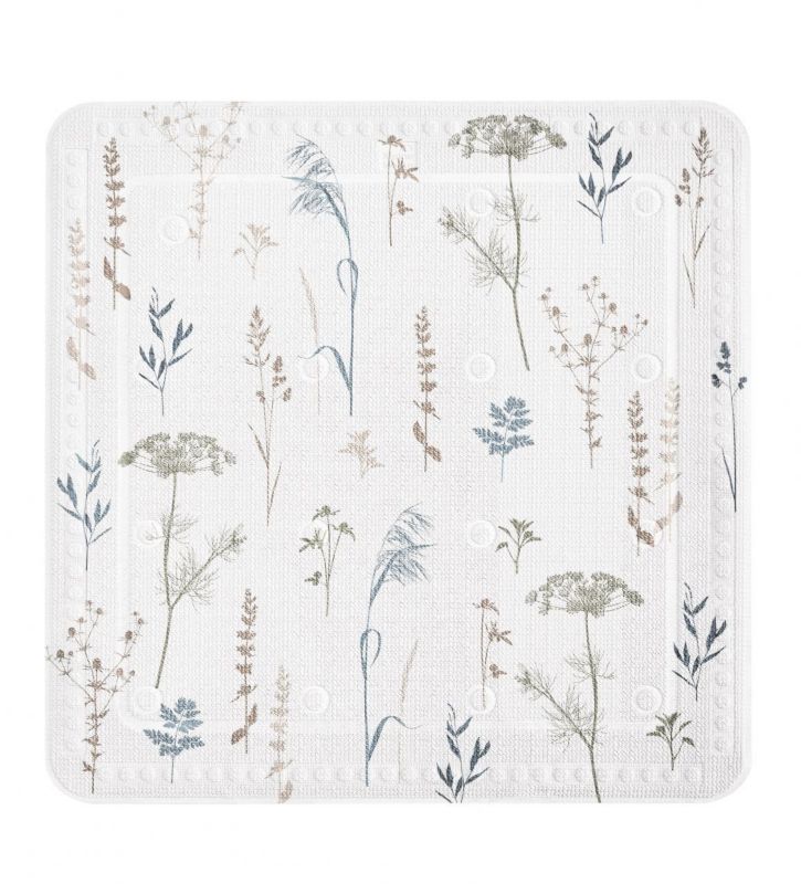 Mata antypoślizgowa Kleine Wolke Savannah 55x55 cm filigranowy wzór trawy 1 szt.