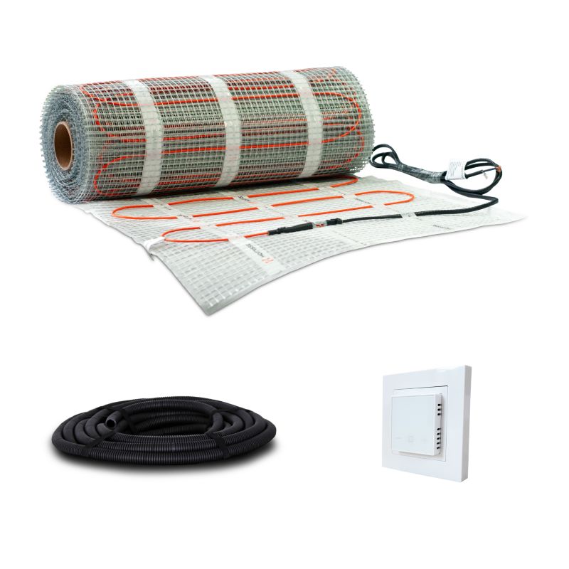 Mata grzejna grzewcza Hornisse pod płytki 1,5m2 225W 3x0,5m z termostatem 1kpl | Majsterkowanie ...