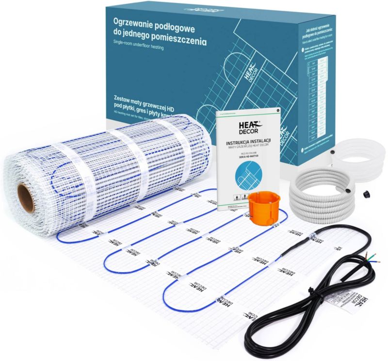Mata grzewcza pod płytki HD-mat 150 W/m2 50 cm zestaw 12 m2 | Majsterkowanie w Castoramie