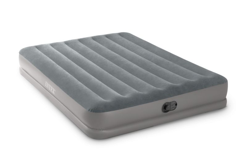 Materac dmuchany Intex dwuosobowy 64114 welurowy z pompką 203x152 1szt ...