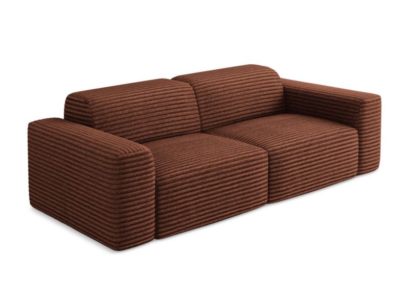 Modułowa sofa 2-osobowa LaMiaSofa BOVA z tkaniny sztruksowej 208x104 cm ...