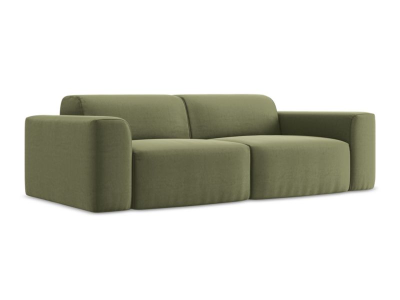 Modułowa sofa 2-osobowa LaMiaSofa BOVA z tkaniny welwetowej 208x104 cm ...
