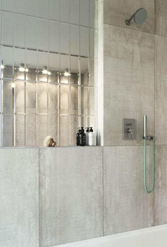 Mozaika Metro Mirror 9,8 x 29,8 cm silver